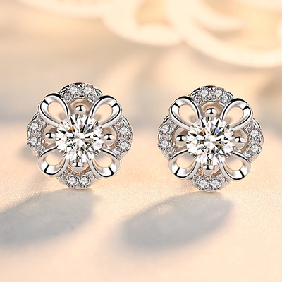 纯银999Gold Bright Silver Plated Ear Hooks Earring Wires for