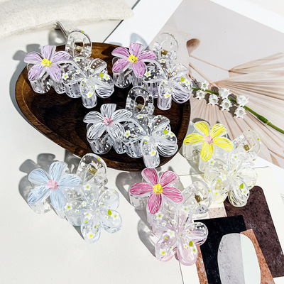 Sweet Colorful Clip Claw Bohemian Barrette Summer Accessorie