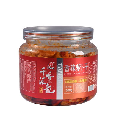 酱腌菜罐装香辣萝卜干千香汇龙