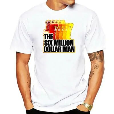 fashion mens tee-shirt Camiseta de The Six Million Dollar Ma