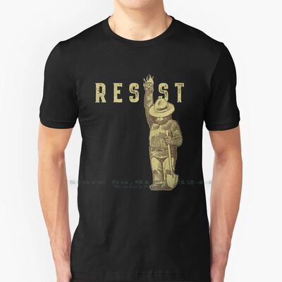 Smokey The Bear Resist 100% Cotton T Shirt Smokey The Bear R