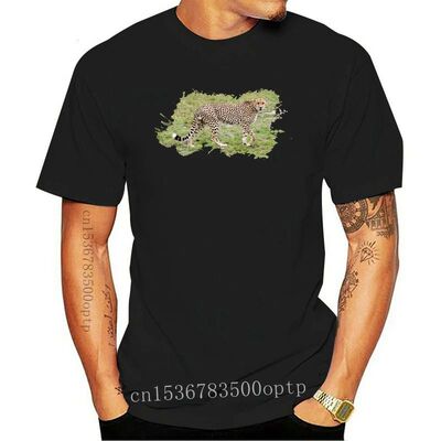 Men's Cheetah T Shirt Designing Tee Shirt S-XXXL Solid Color