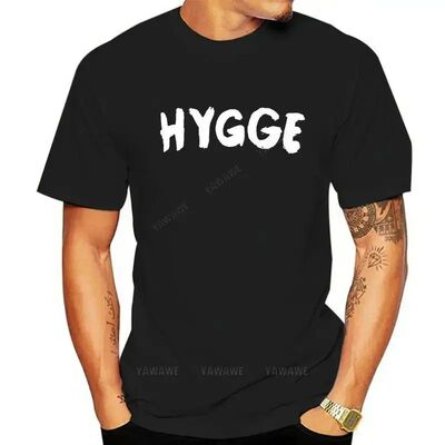 Male t-shirts black Hygge &ndash Scandinavian Cozy Danish T