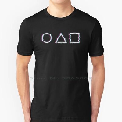 Symbol Glitch 100% Cotton T Shirt Korean Drama 456 Kdrama Se