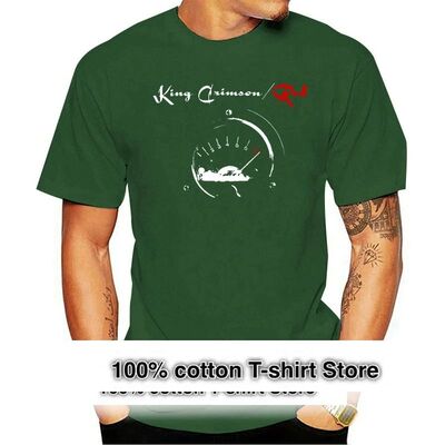King Crimson Men Red Speedometer T Shirt Black