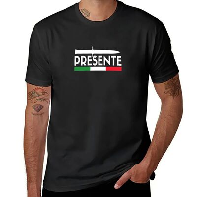 PRESENTE (arditi tribute) black version T-Shirt anime vintag