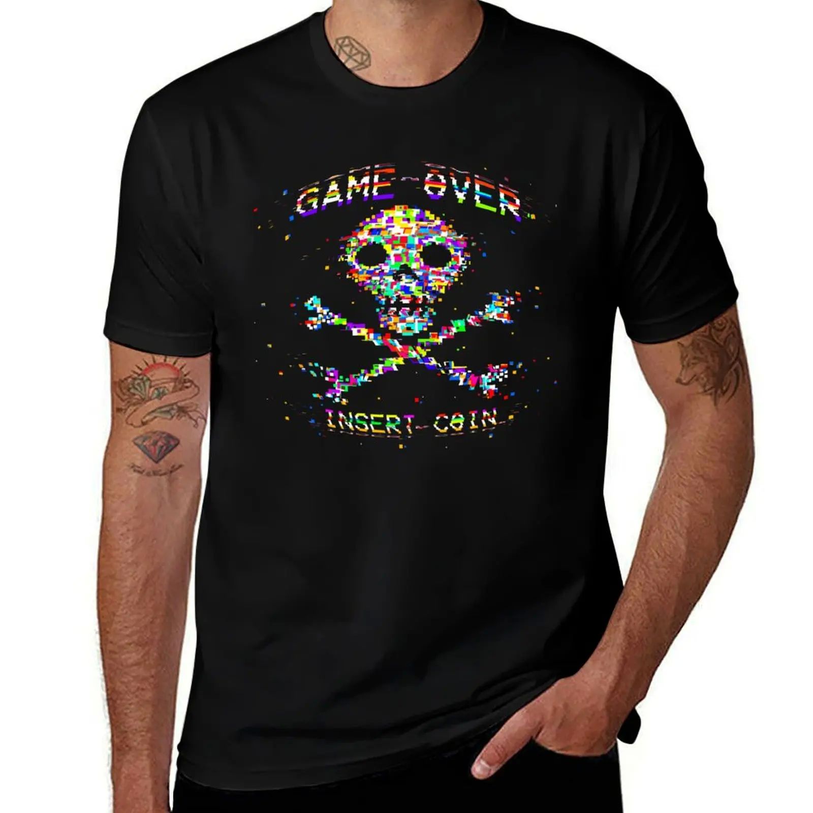 game over insert coin T-Shirt oversized customs Personalized