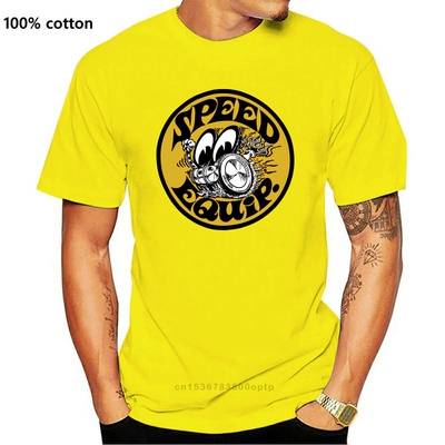 Men's Mooneyes Moon Speed Equip. Hot Rod Logo White T-Shirt