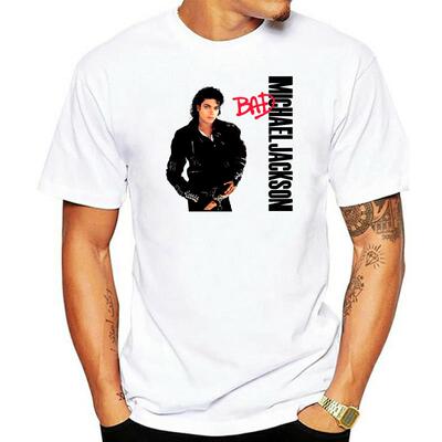 T-Shirt Design Michael Jackson Bad Top, réimprimé USA, tou