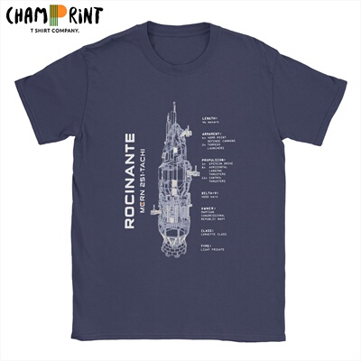 Rocinante – T-Shirt à manches courtes pour homme, col rond