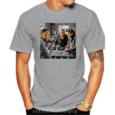 New ZINEDINE ZIDANE DIEGO MARADONA PEL futbolito T Shirt