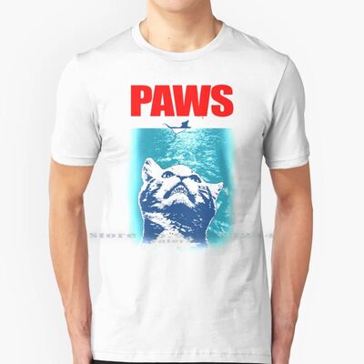 Kitty With Large Jaws Attacking A Mouse Paws 100% Cotton T S