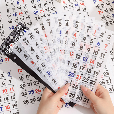 Date Notes 365 days pay handbill sticker perpetual calendar