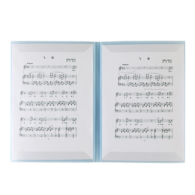 乐谱夹册4折本展开式可修改