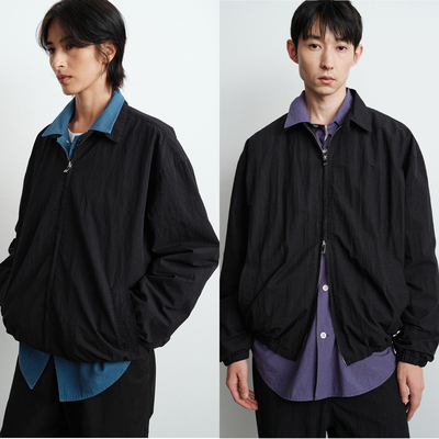 WHIMIN天日干微肌理复古夹克