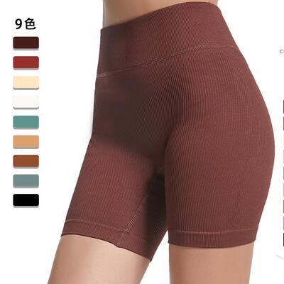 High waisted yoga shorts for women, tight fitting