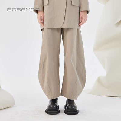 容子木ROSEMOO25秋商场同款棉感挺阔质感松紧腰长裤RSS3KC325C