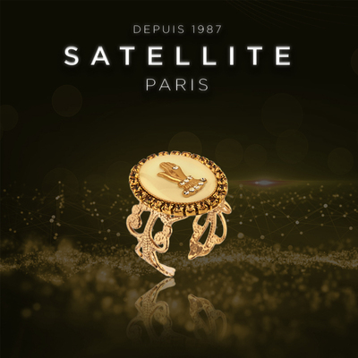 satellite女简约个性戒指