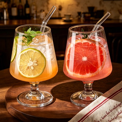 ins风加厚高脚玻璃鸡尾酒杯