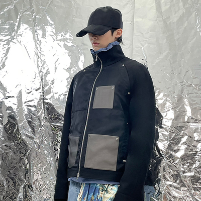 Pointless欧根纱多口袋夹克