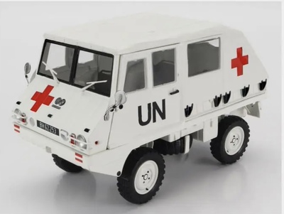 舒克schuco 1:18 Steyr-Puch斯太尔德国货车救护车合金汽车模型