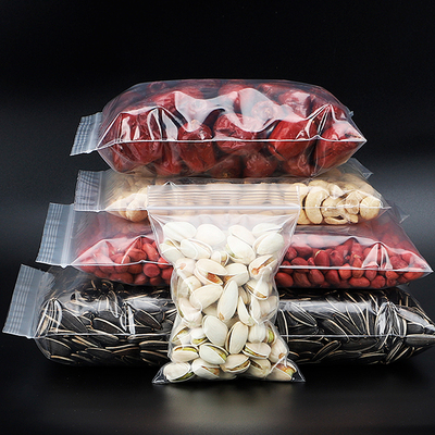 加厚PE透明食品自封袋100只