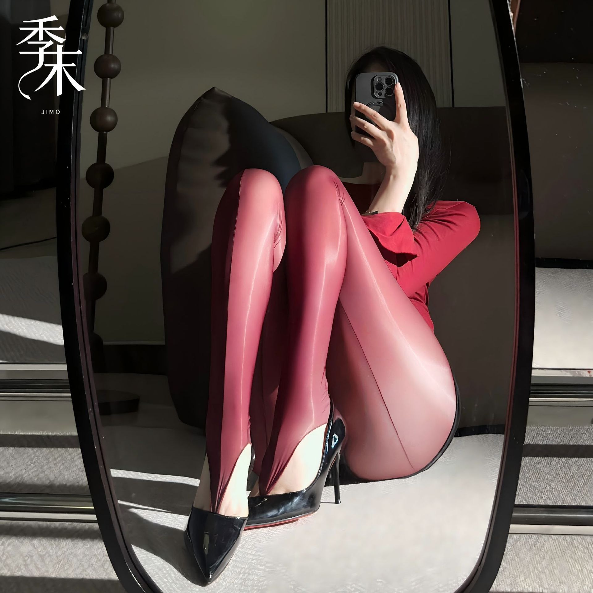 双线超薄面膜料性感极光油光女虾线夹趾袜情趣丝袜调情丝袜女
