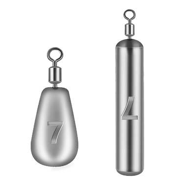 自由钓组铅坠50枚20枚套装