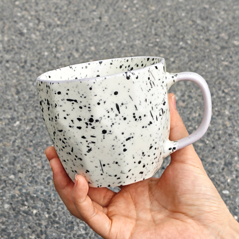 食魔师创意泼墨陶瓷马克杯尾货清仓处理家用水杯办公室茶杯 400ML