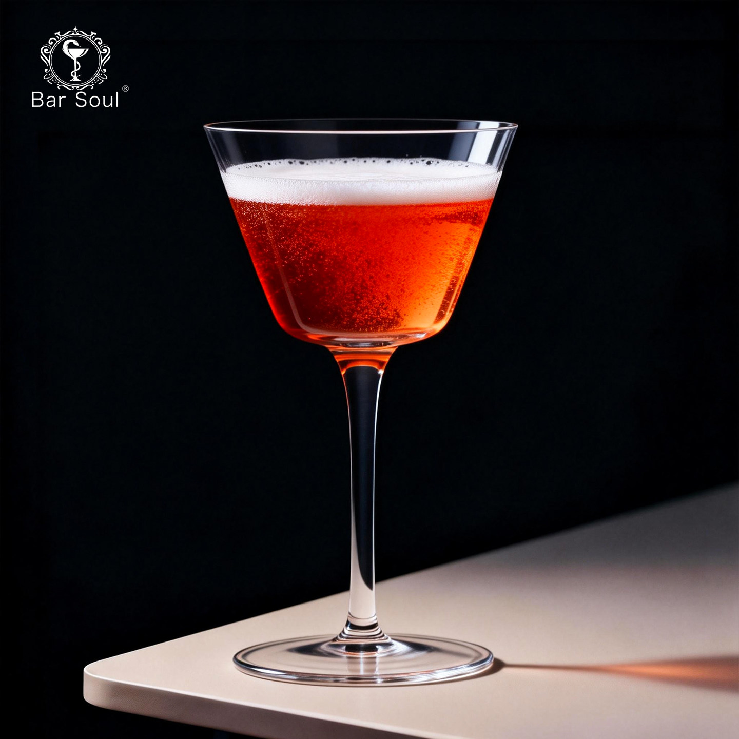 调酒师 日式干马天尼杯120ml无铅水晶短饮杯酒吧古典简约鸡尾酒杯