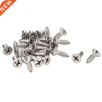 M5.5 x 16mm Phillips Flat Head Self Tapping Screw 25 Pcs