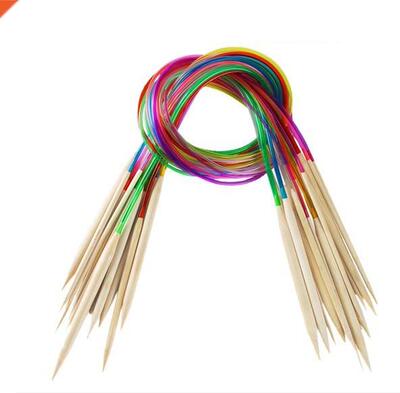 18size/set 40CM Multicolor Tube Circular Crochet Knitting Ne
