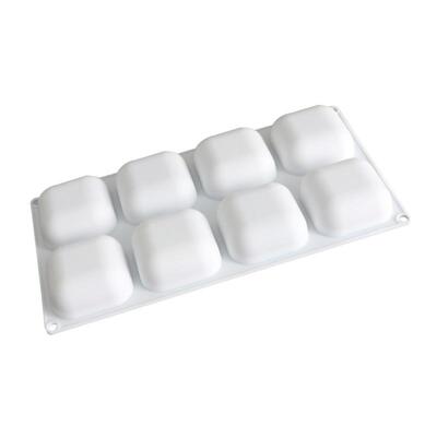 449C 8 Cavity Oval Pillow Shaped Dessert Non Stick Cake Moul