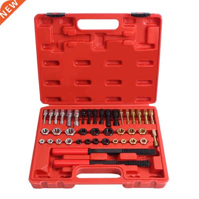 42Pcs Rethread Reapir Tools Kit Metric File Thread File UNF/