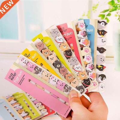 1 PCS Kawaii Stationery Cartoon Animals Marker Memo Pad Stic