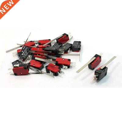 20PCS SPDT 3 Pins Long Hinge Lever Momentary V-153-1C25 mini