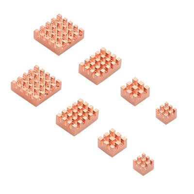 2Set Heat Sink Metal Copper Heatsink Passive Cooling Pad Hea