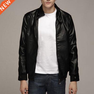 Autumn Men Pu Leather Jacket for Men Fitness Fashion Male Su