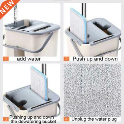 Dust Wizard Mop Cleaning Tool Kit Easy Washing Tile Marble