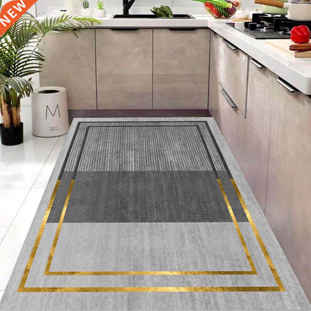 Waterproof Oilproof Kitchen Mat Antislip Bath Mat Soft Bedro_虎窝淘