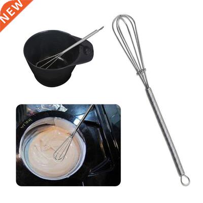 1pcs Stainless Steel Salon Hair Color Dye Mixer Blender Barb