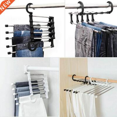 Newest Fashion 5 in 1 Pant rack shelves Stainless Steel Clot
