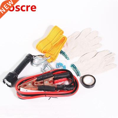Emergency Roadside Car Tool Kit Jumper Drivers Cales Gloves
