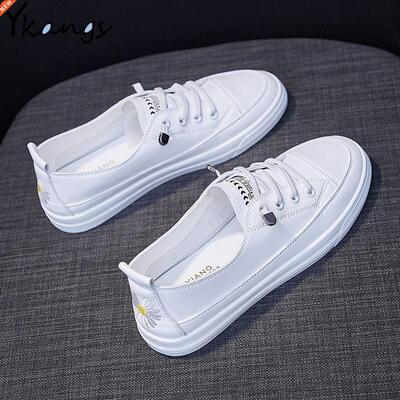 Comemore 2022 New demi-season slip-on Leather Loafers White