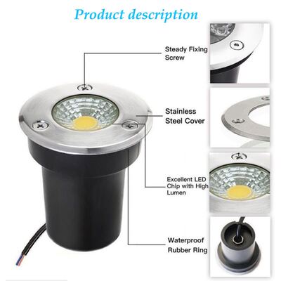 4 Pack IP68 Waterproof LED underground Light 5W 10W 15W Outd
