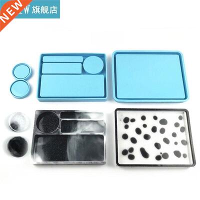 Makeup Stora Tray Epoxy Resin Mold Serving Board Plate Coa
