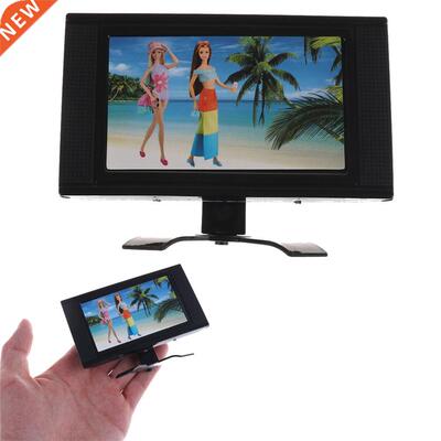 New Plastic Doll Furniture Flat Screen Detachable LCD TV Chi