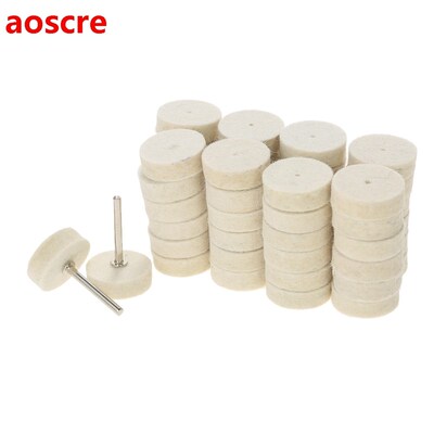129pcs Wool Felt Metal Surface Buffing Accessories Polished