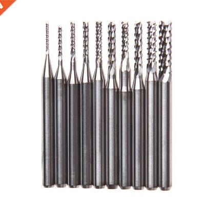 10Pcs/set 1/8		 0.8-.175mm PCB Twist Drill Bit Set Eng
