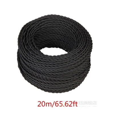 10/20 Meters 2 Core Copper Wire Electrical Rope Wire Braided